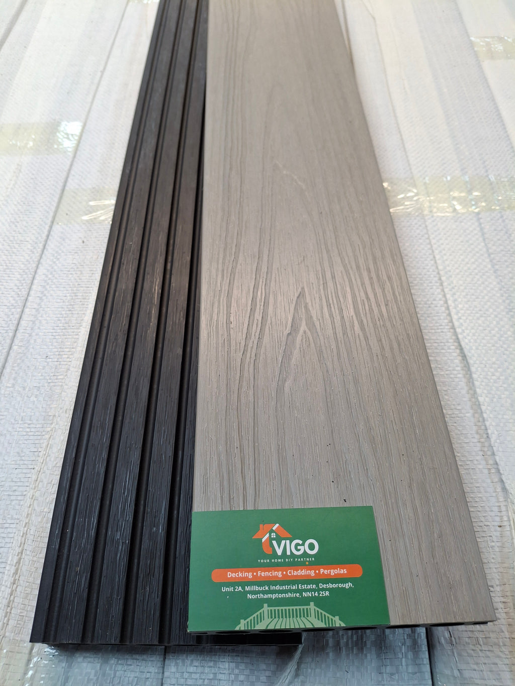 WPC Composite Decking Board 140mm x 23mm x 2.95m – Ancient Wood | Vigo Home – Vigo Home Ltd